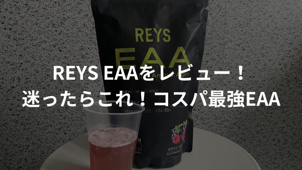 REYS（レイズ）EAAを徹底レビュー！迷ったらこれ！コスパ最強のEAA｜はたらくトレーニー＋